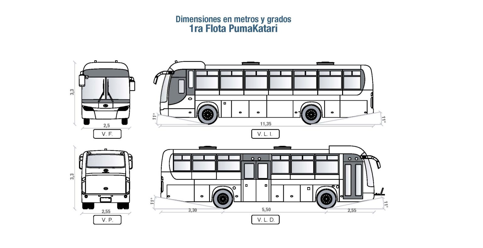Descripción Técnica de los Buses Pumakatari – lapazbus.bo